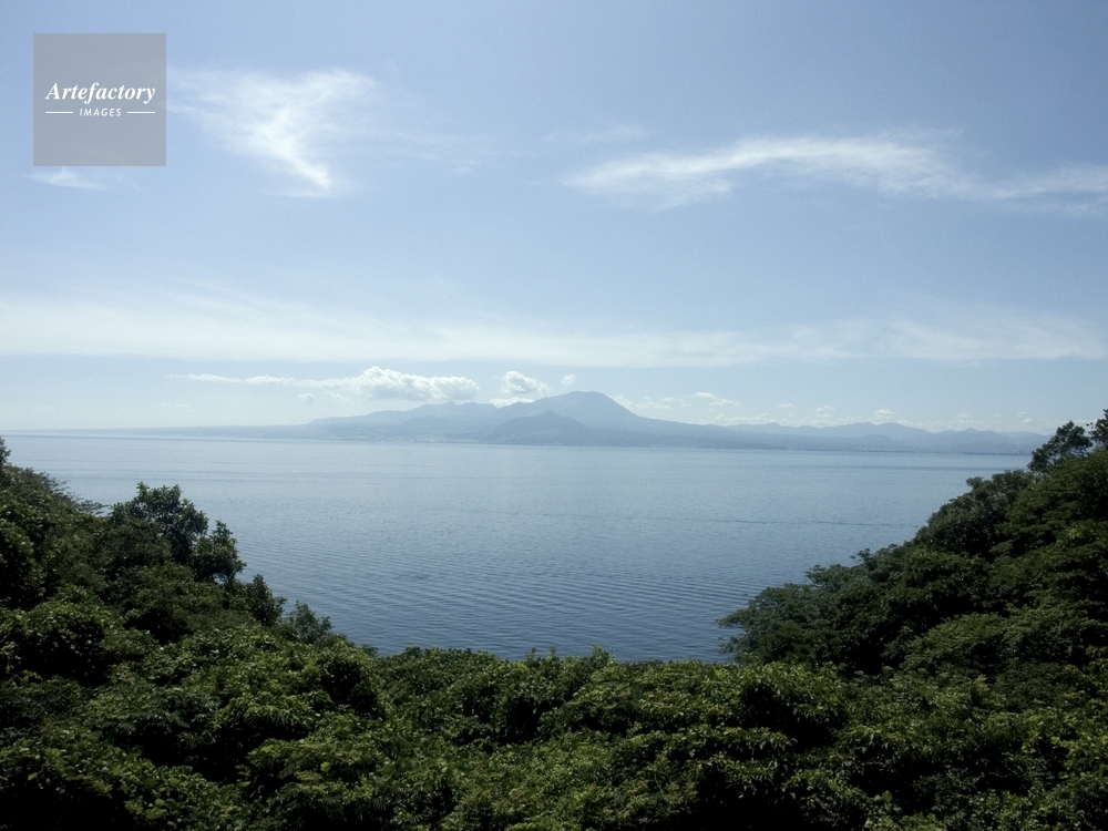 地蔵岬からの眺望（美保湾と大山を眺める）